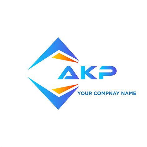 Akp Abstract Technology Logo Design On White Background Akp Creative