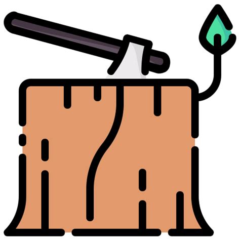 Tree Stump Generic Color Lineal Color Icon