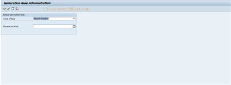 SRMREFRULE SAP Tcode Generation Rules For Record Numbers Transaction Code