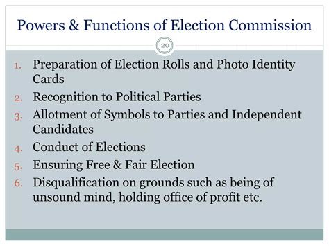Elections And Election Commission Pptx