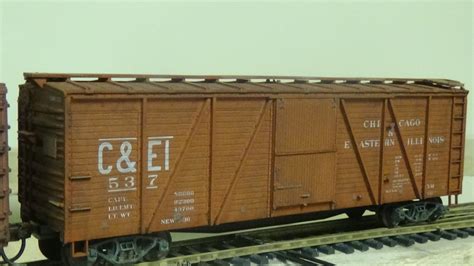 40 Ss Wood Boxcar Candei Ho Scale Model Train Freight Car 7207