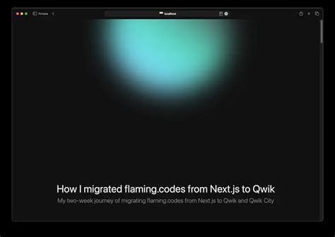 my two week journey of migrating des from next js to qwik and