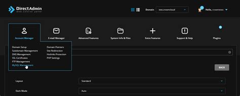Crowncloud Wiki How To Create A Database In Directadmin