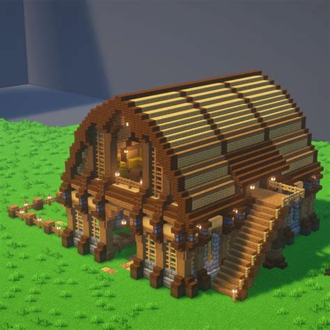 Medieval Barn Medieval Minecraft Homes