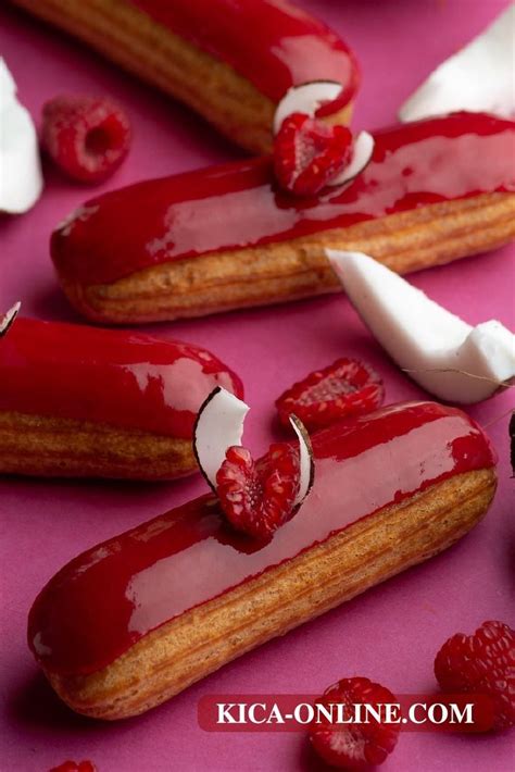 Raspberry Eclairs Artofit