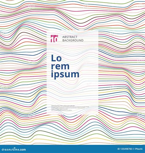 Abstract Colorful 3d Effect Waves Or Wavy Stripes Background Stock Vector Illustration Of