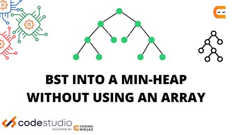 Bst Into A Min Heap Without Using Array Naukri Code
