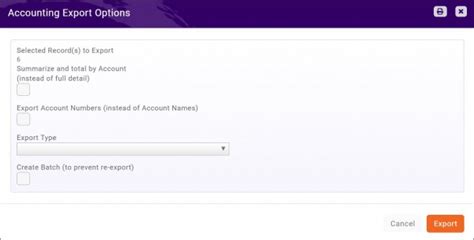 Monthly Accounting Transaction Export GrowthZone