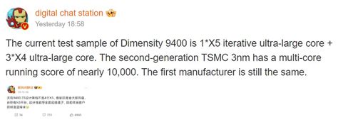 Dimensity 9400 To Use A Combination Of Cortex X5 Cortex X4 Cores Tipster Claims Alleged Multi