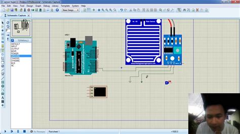 Simulasi Sensor Hujan Menggunakan Arduino And Proteus Youtube