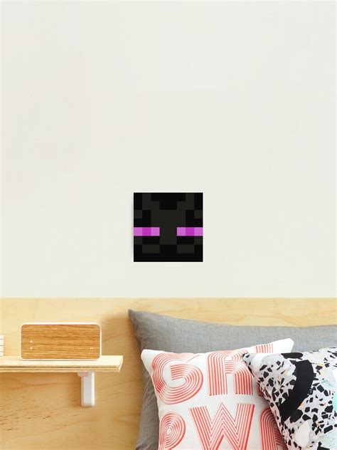 Minecraft Enderman Gezicht Pixel Art