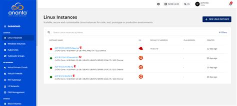 Adding Linux Instance Ananta Cloud Technical Documentation