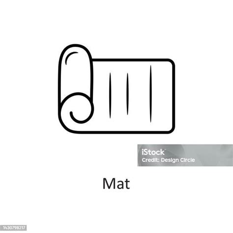 매트 벡터 개요 아이콘 디자인 그림 흰색 배경 Eps 10 파일에 운동 기호 근육에 대한 스톡 벡터 아트 및 기타 이미지