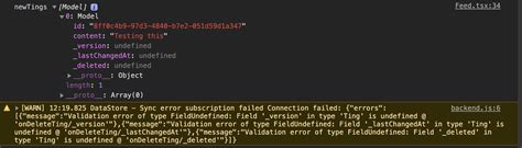 AWS Amplify With Angular Appsync API Datastore Error DataStore Sync Error Subscription