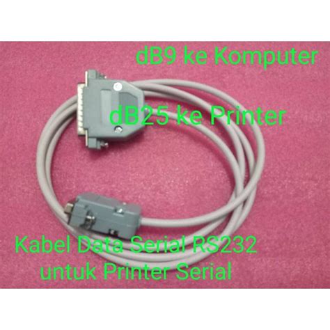 Jual Kabel Printer Serial Rs232 Db9 To Db25 Epson Tmu Printer Serial Lainnya Shopee Indonesia