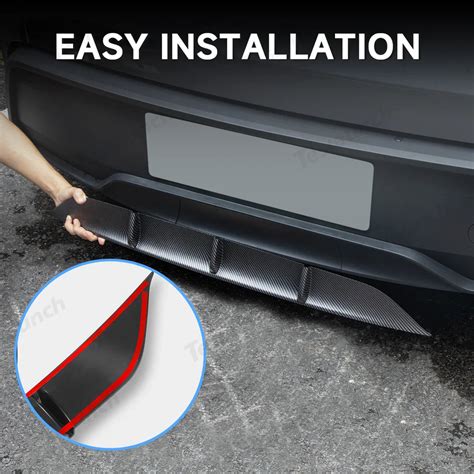 Abs Rear Bumper Lip Spoiler For Tesla Model Y Juniper 2025 T Launch