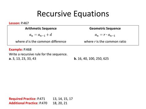 Ppt Understanding Sequences And Rules Recursive And Explicit Rules