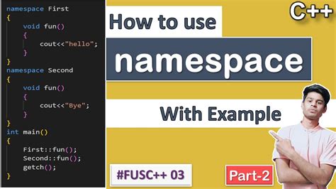 Namespace In C With Example Lecture Part FUSC C Programming C Full