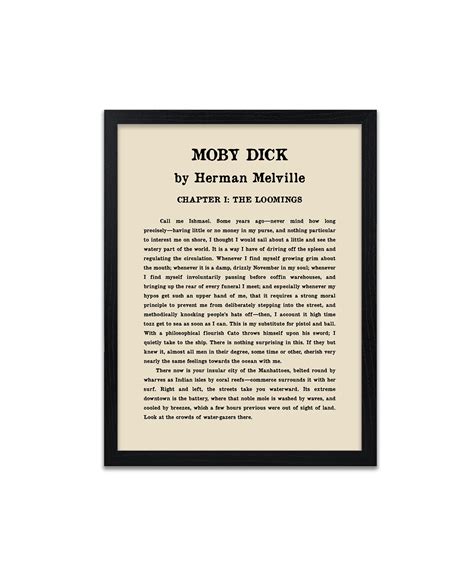 Moby Dick Novel Quote Print Literary Art Prints Herman Etsy Australia