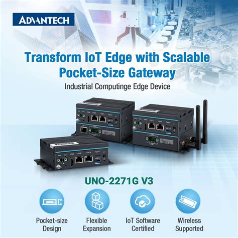 Advantech 🔵 Breaking News Introducing The Uno 2271g V3 Compact Industrial Iot Gateway