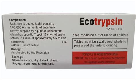 Trypsin Chymotrypsin Tablet 100000 Au At ₹ 1500 Box Chymocip Tablet In Panchkula Id