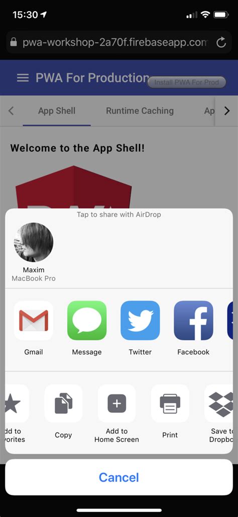 Pwa App Manifest Add To Home Screen