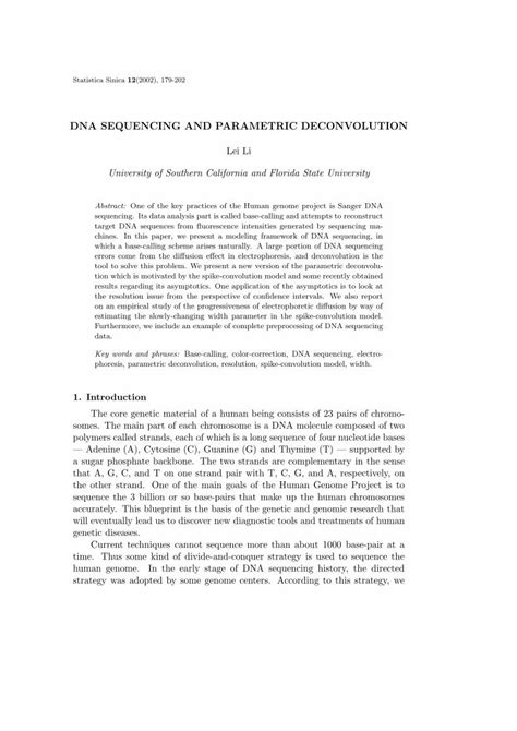 pdf dna sequencing and parametric deconvolution dokumen tips