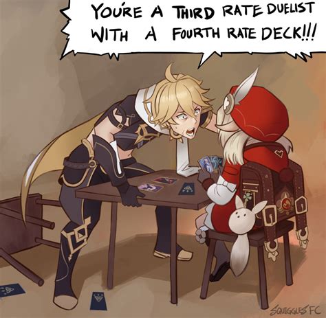 Safebooru 1boy 1girl Aether Genshin Impact Ahoge Artist Name