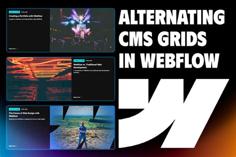 Alternating Cms Grid Layouts In Webflow Bespokio