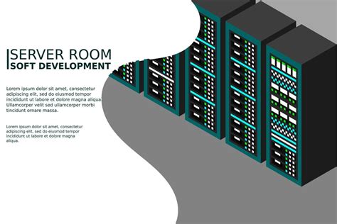 Isometric Server Equipment Vector Art At Vecteezy