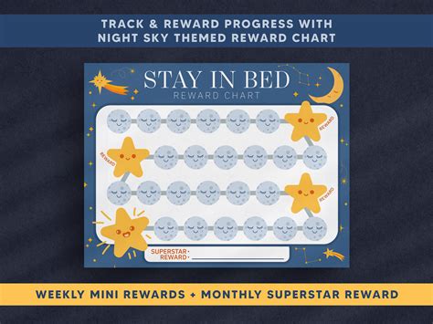 Printable Stay In Bed Reward Chart For Sleep Milestones Instant