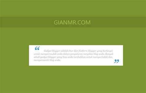 css blockquote cantik dan sederhana di blogger atau blogspot