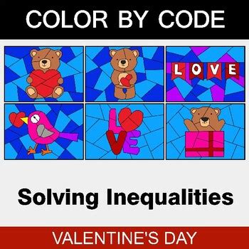 Valentine S Day Solving Inequalities With Addition Subtraction