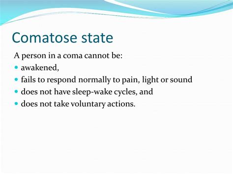 Ppt Coma Powerpoint Presentation Free Download Id6934726