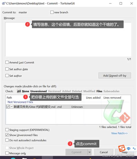 Gitee码云怎么提交代码，小乌龟tortoisegit怎么提交代码，附安装包一条龙服务tortoisegit 提交代码 Csdn博客