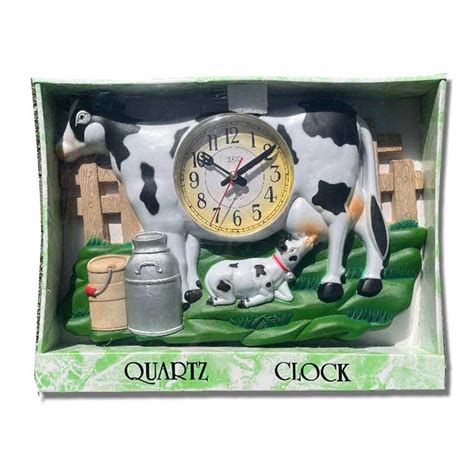 Cow Farm Scene Clock Cow Ts For Cow Lovers