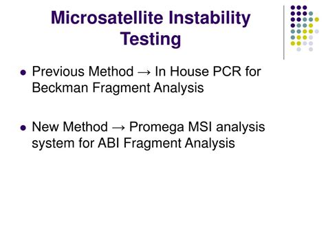 PPT Microsatellite Instability Testing PowerPoint Presentation Free