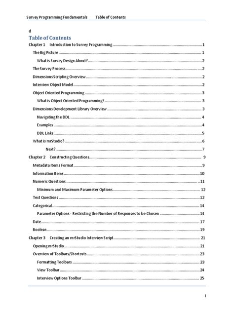 survey programming fundamentals pdf survey methodology object