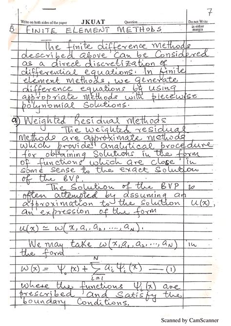Finite Elements Method Docsity