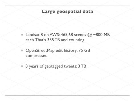 Processing Geospatial Data At Scale Locationtech Ppt