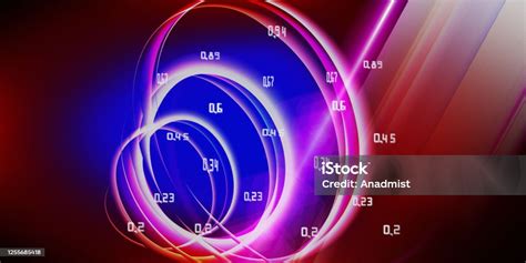 추상 네온 다채로운 배경 빅 데이터 기술 및 과학 개념을 위한 미래 지향적인 디자인 어두운 그라데이션과 흐린 선에 나선이 있는