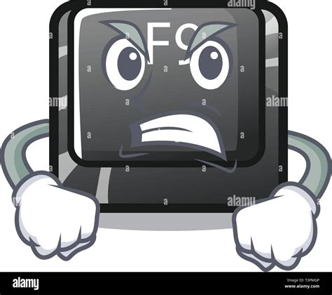 Angry Button F In The Character Shape Stock Vector Image Art Alamy