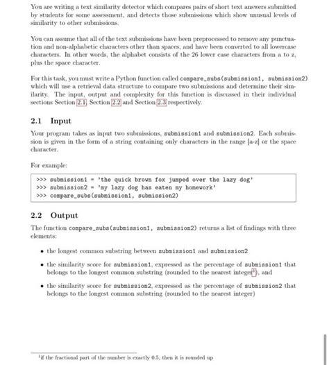 Solved You Are Writing A Text Similarity Detector Which