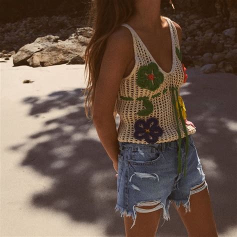 Zara Tops Zara Limited Edition Multi Coloured Knitted Top Poshmark