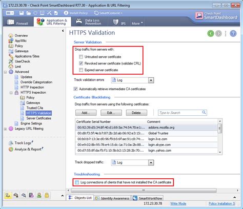 Dhansham Engineer S Notebook Checkpoint Firewalls Gaia SSL Https Inspection
