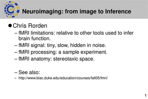 ppt neuroimaging from image to inference powerpoint presentation