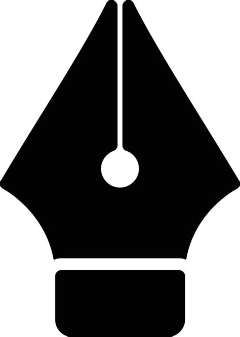 Pen Nib Vector Icon Design 14973999 Vector Art At Vecteezy
