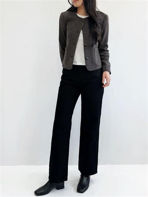 키큰여자177살롱 [s L] 모던 무드 올시즌 스트레이트 코튼진 107cm