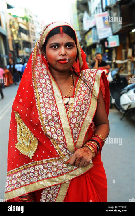 Traditional Indian Woman In Sari