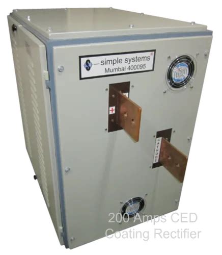 Simple Systems 200 Amps Ced Coating Rectifier Full Wave At ₹ 98000 Piece In Mumbai